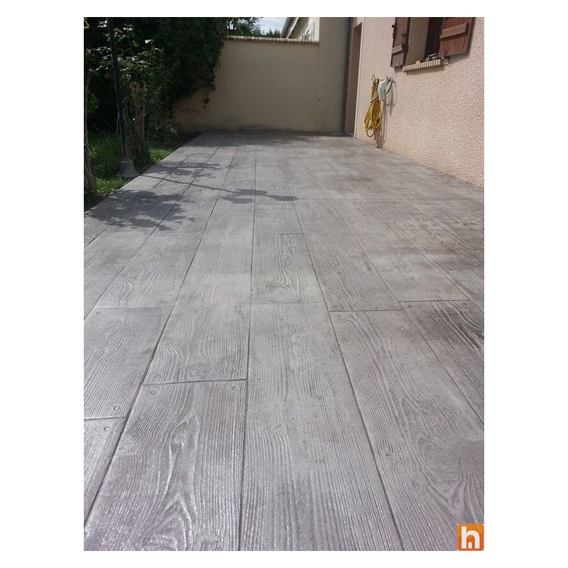 Concrete imprint mould - imitation wood grain | Harmony Béton Concrete imprint mould - imitation wood grain | Harmony Béton