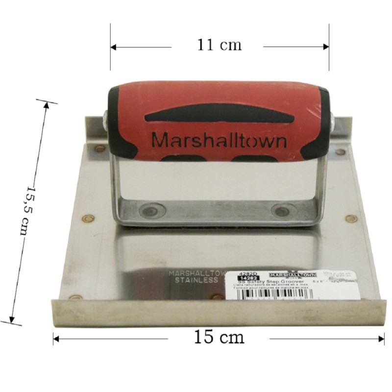 Fer plat à rainure en inox - Harmony Béton